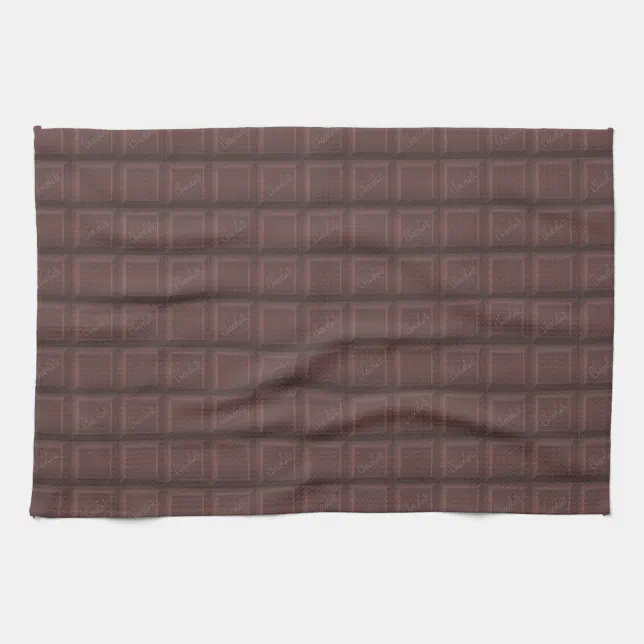 Milk chocolate tea towel | Zazzle