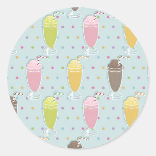 Milkshake Stickers & Labels | Zazzle UK