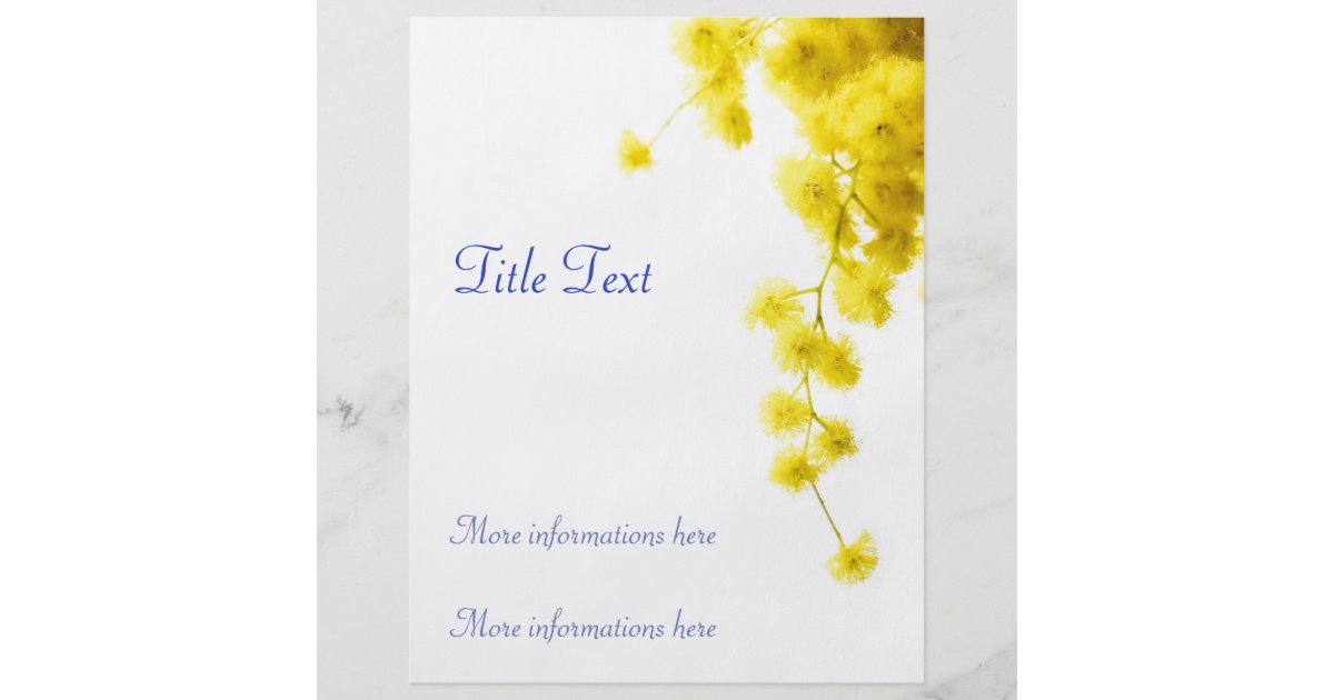 Mimosa Flyer | Zazzle