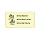 Miner Stick Figure Label | Zazzle