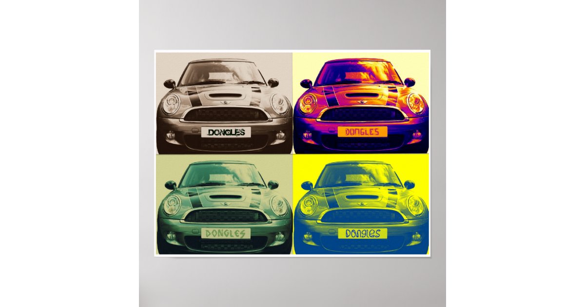 Mini Cooper collage (poster) Poster | Zazzle