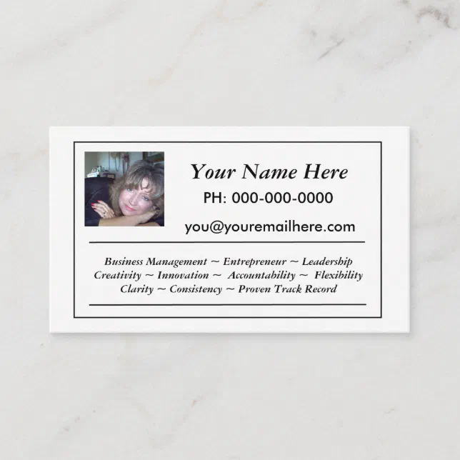 Mini Resume Business Card | Zazzle