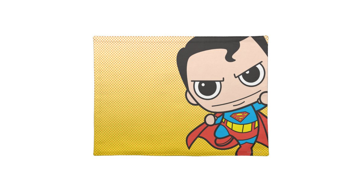 Mini Superman Flying Placemat | Zazzle