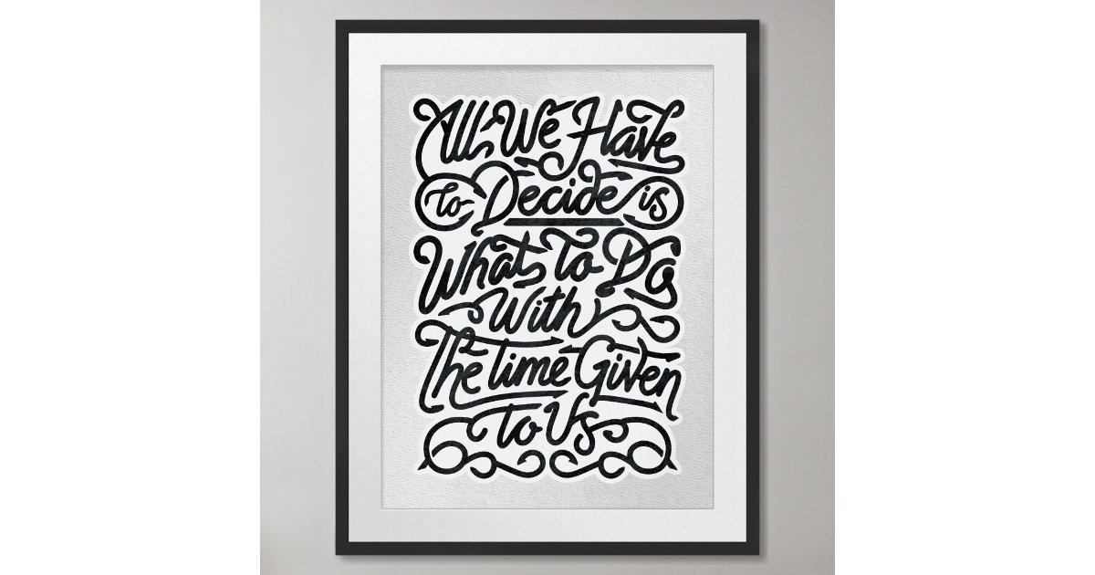 Minimalist Motivational Poster with Quote | Zazzle