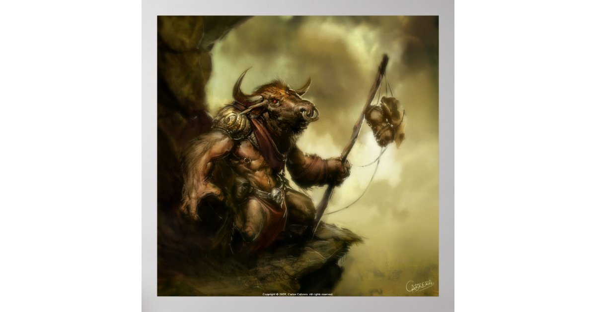 Minotaur Poster | Zazzle