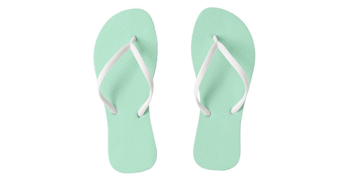 Mint Green Flip Flops | Zazzle