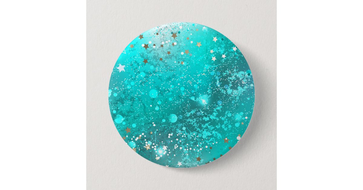 Mint Turquoise Foil Background 7.5 Cm Round Badge | Zazzle