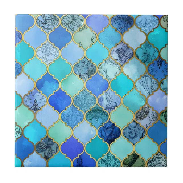 minutely sparkle floor tiles | Zazzle