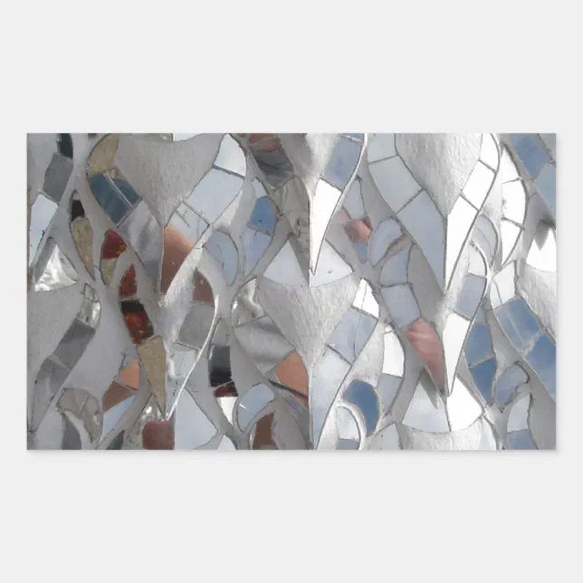 Mirror tiles White Temple, Chiang Rai Rectangular Sticker | Zazzle