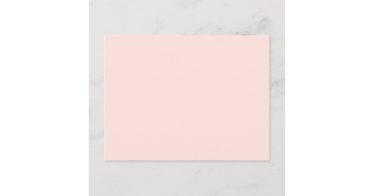 Misty rose hex code FFE4E1 Postcard | Zazzle