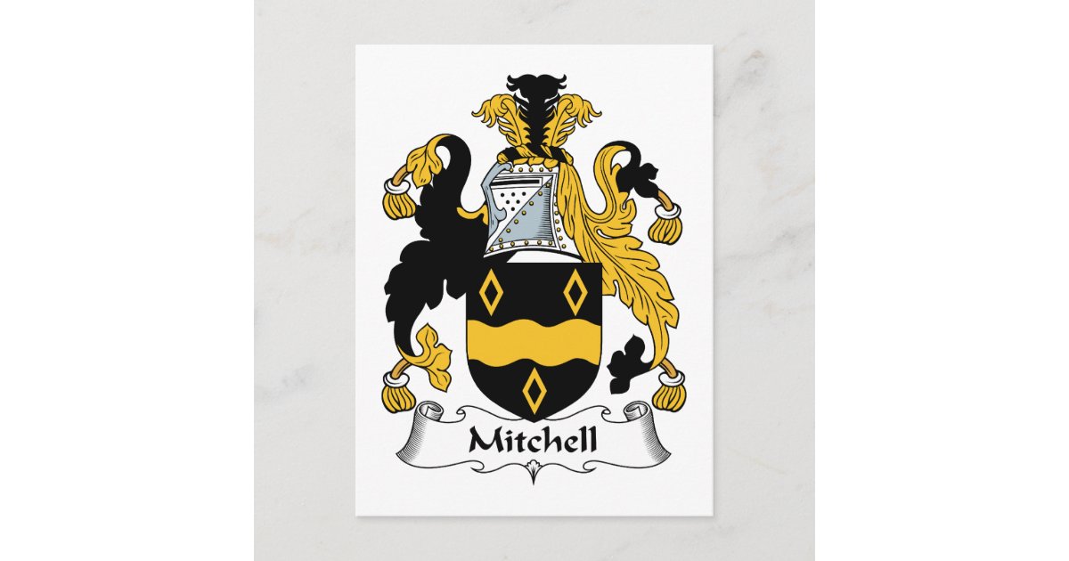 Mitchell Family Crest Postcard | Zazzle