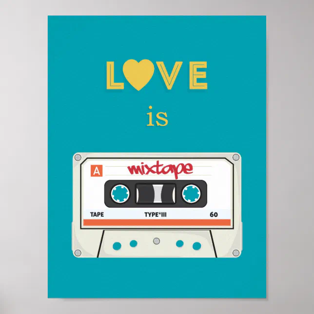 Mixtape Retro Poster | Zazzle