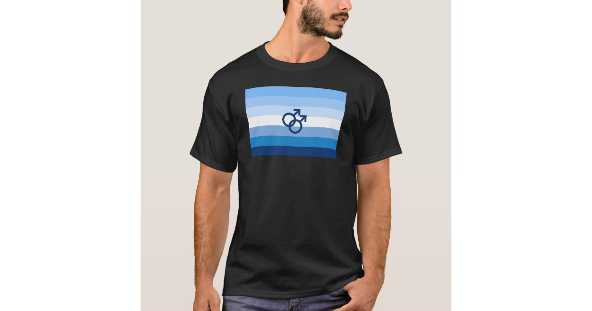 MLM Gay Male Pride Flag T-Shirt | Zazzle