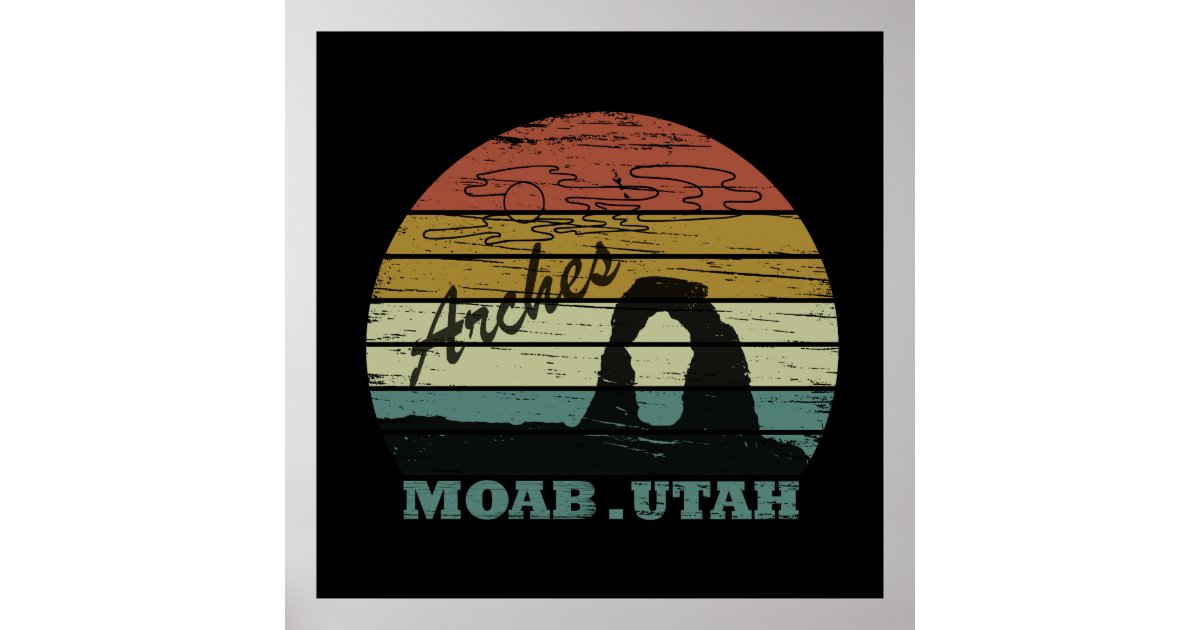 Moab Utah Arches national park Poster | Zazzle