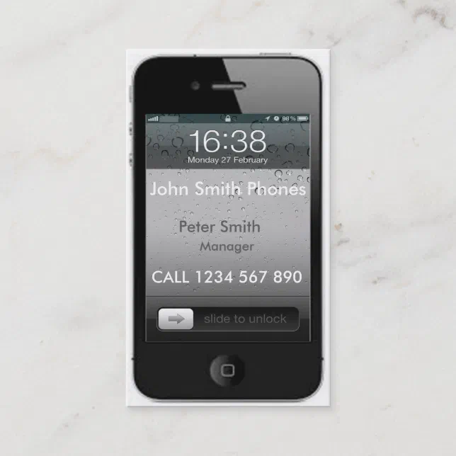 Mobil Phone Business card | Zazzle