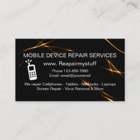 Mobile Repair Business Cards | Zazzle UK