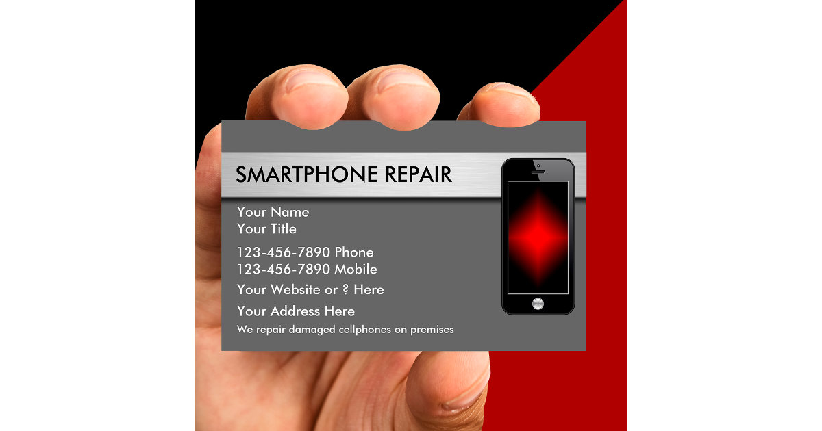 Mobile Phone Repair Business Cards | Zazzle