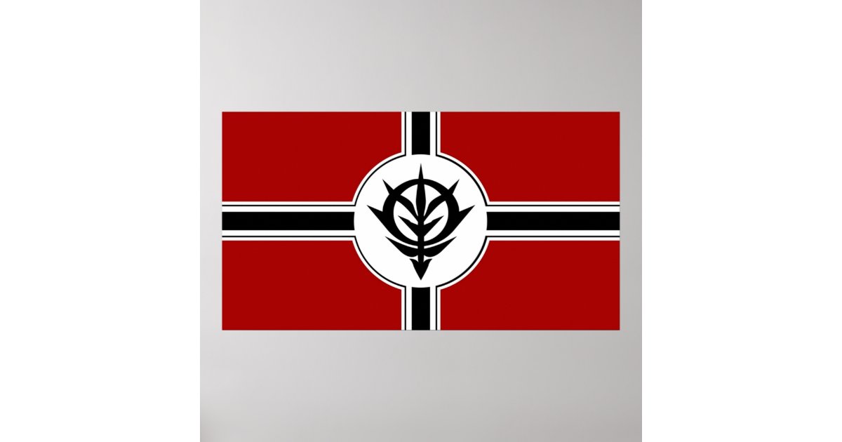Mobile Suit Gundam Principality of Zeon Poster | Zazzle