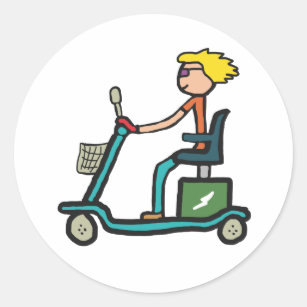 Mobility Scooter Stickers & Labels | Zazzle UK