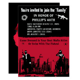 Gangster Invitations & Announcements | Zazzle.co.uk