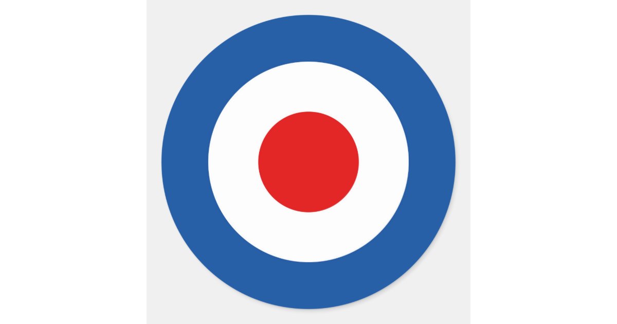 Mod Roundel 3" Stickers | Zazzle