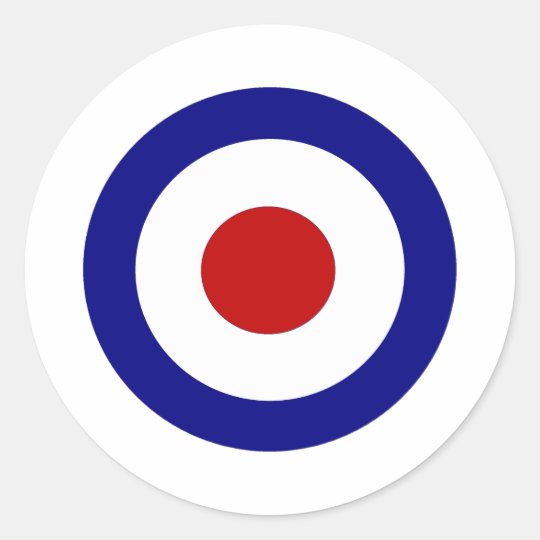 Mod Target Classic Round Sticker | Zazzle.co.uk