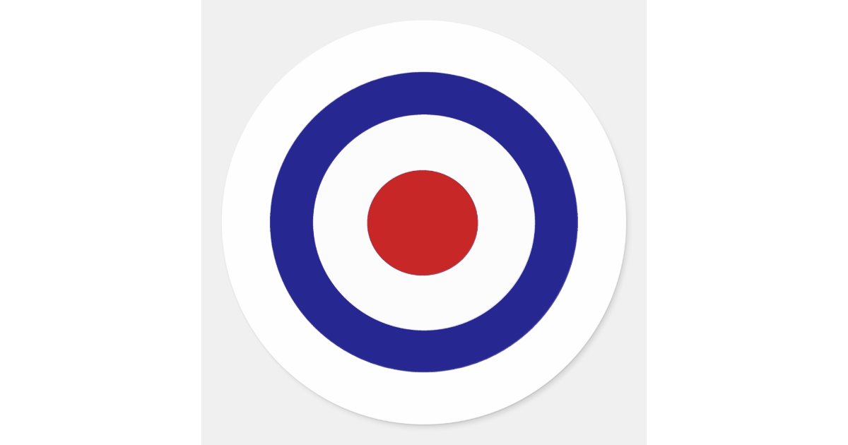 Mod Target Classic Round Sticker | Zazzle