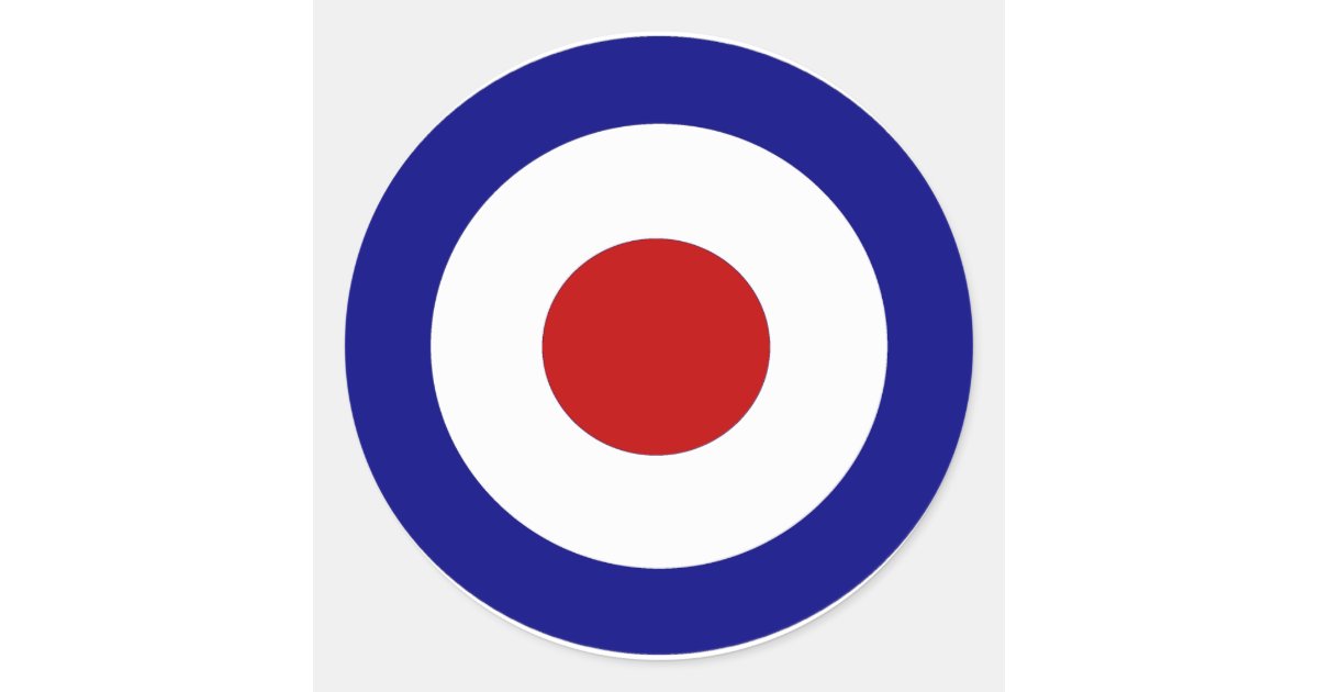 Mod Target Classic Round Sticker | Zazzle