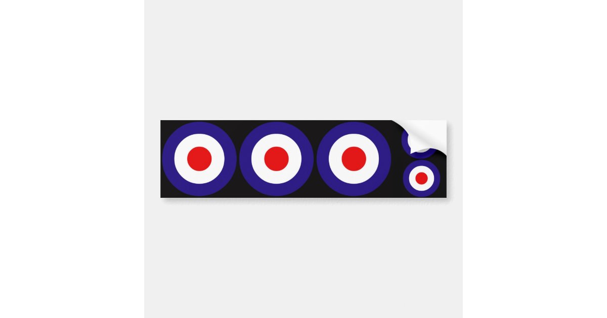 Mod Targets Bumper Sticker | Zazzle
