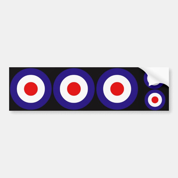Mod Targets Bumper Sticker | Zazzle.co.uk