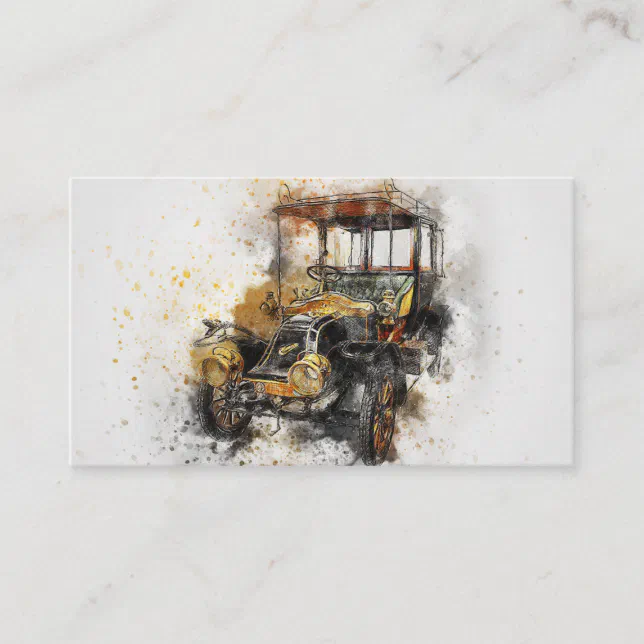 Model A Classic Car Business Card | Zazzle