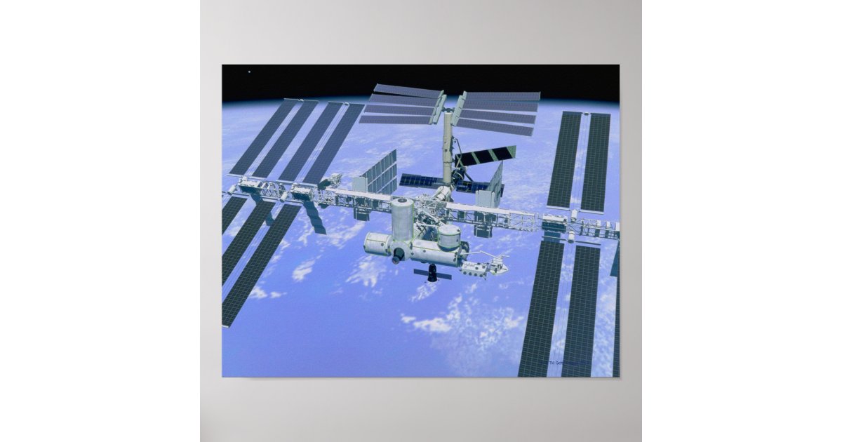 Model of an International Space Station Poster | Zazzle