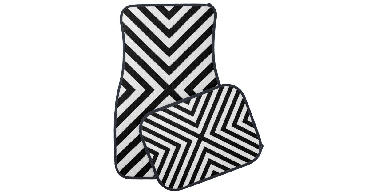 Modern Abstract Chevron Pattern Car Mat | Zazzle