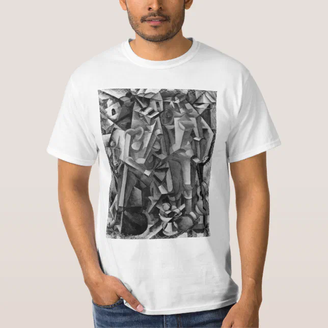Modern Abstract Cubist Painting Shirt | Zazzle