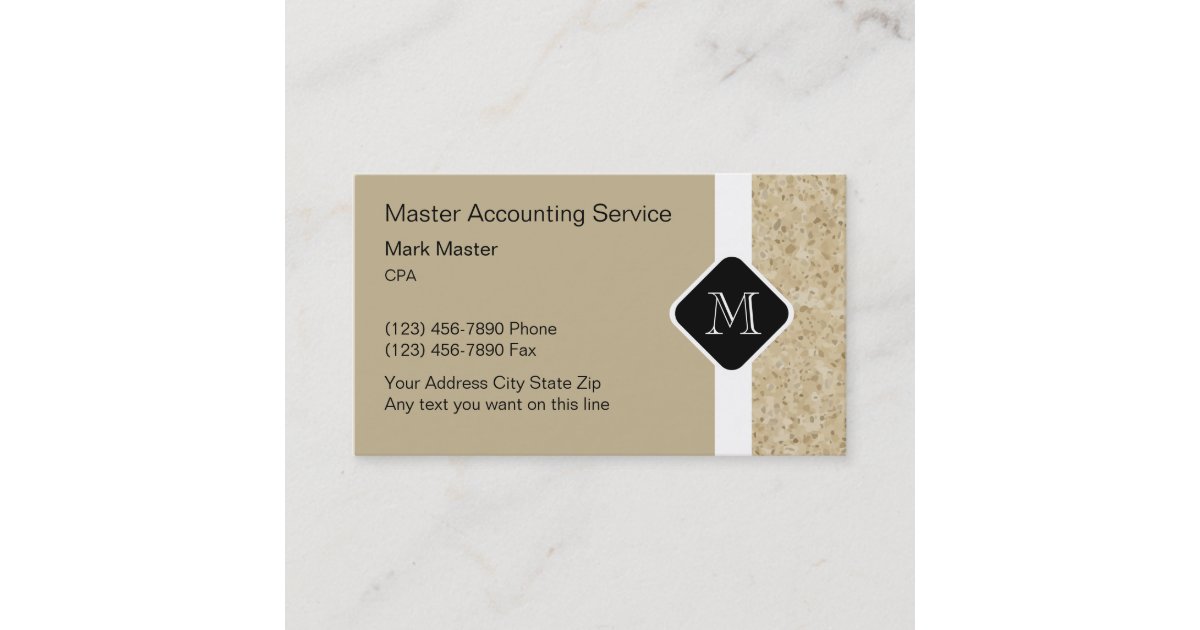 Modern Accountant Businesscards Business Card | Zazzle