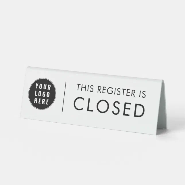 Modern Business Logo Retail Register Custom | Zazzle