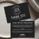 Modern custom company logo business branded thank you card | Zazzle