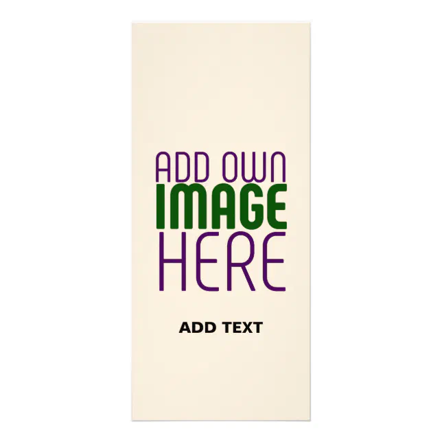 MODERN EDITABLE SIMPLE NATURAL IMAGE TEXT TEMPLATE RACK CARD | Zazzle