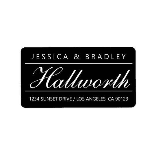 Modern Elegant Return Address Labels | Zazzle.co.uk