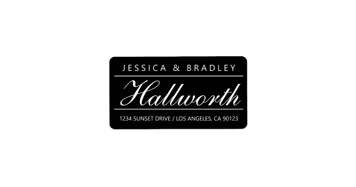 Modern Elegant Return Address Labels | Zazzle