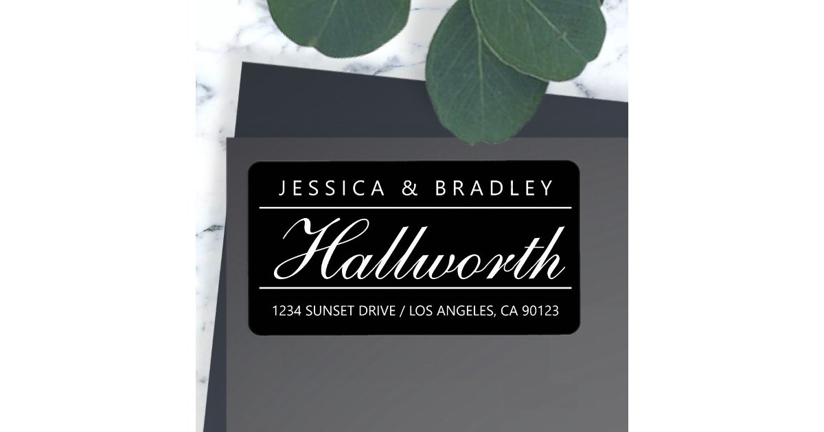 Modern Elegant Return Address Labels | Zazzle