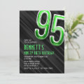 Modern Mens 95th Birthday Invitation | Zazzle