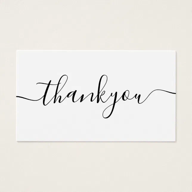 Modern Minimal Business Thank You For Order Insert | Zazzle