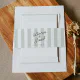 Modern Minimalist Sage Green Stripes Wedding Invitation Belly Band | Zazzle
