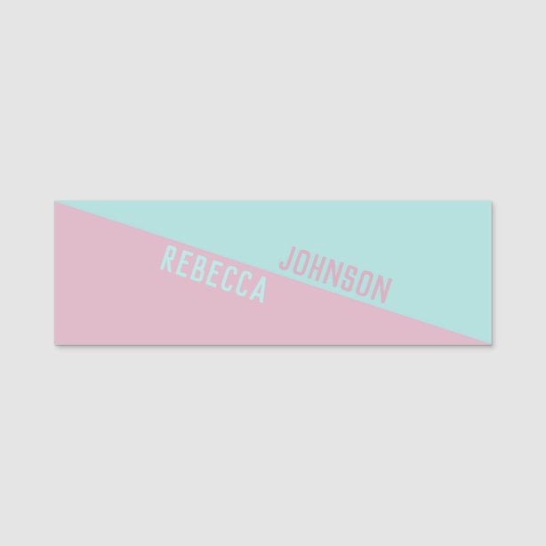 Pastel Name Tags | Zazzle.co.uk