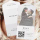 Modern Stylish Fading Photo QR Code RSVP Wedding All In One Invitation ...