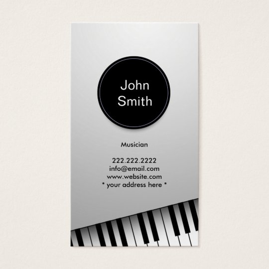 Piano Keys For Pianist Business Cards Uk