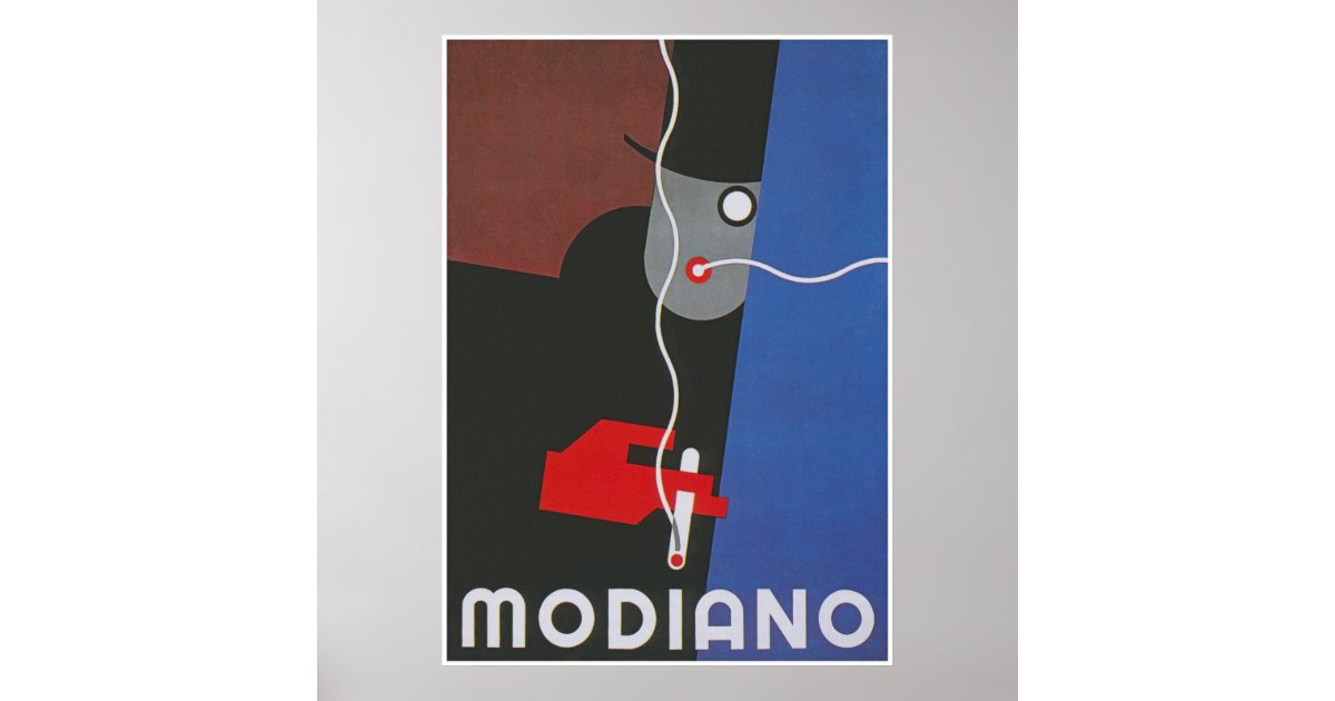 Modiano Italian Advertisement Poster | Zazzle