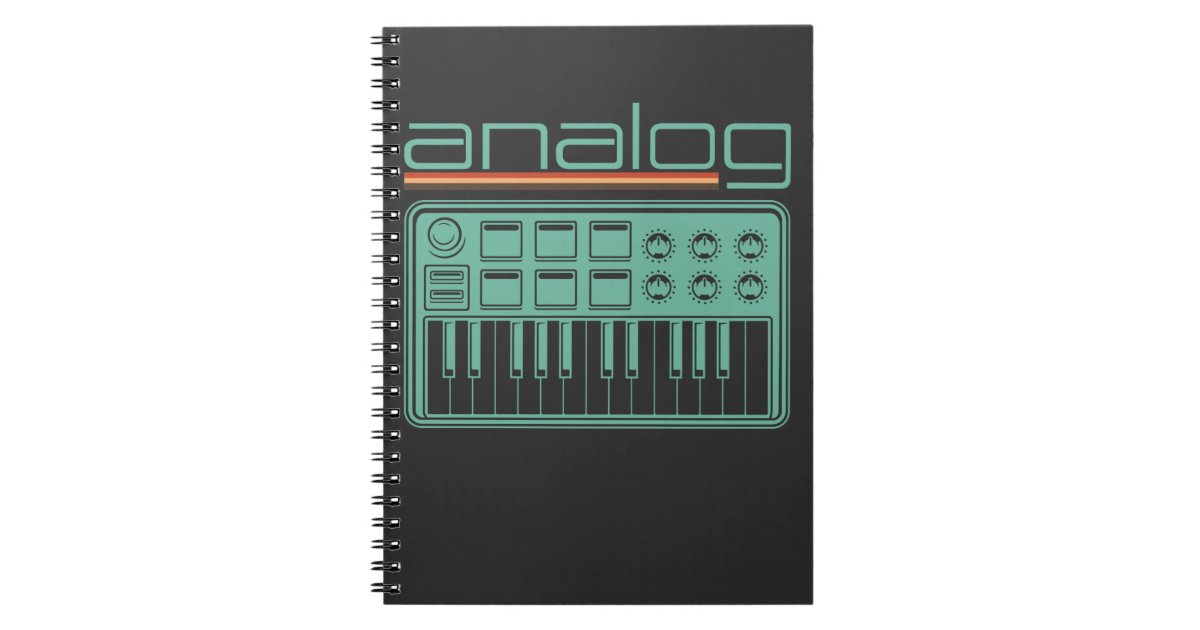 Modular Synthesizer Acid Analogue Synth Notebook | Zazzle