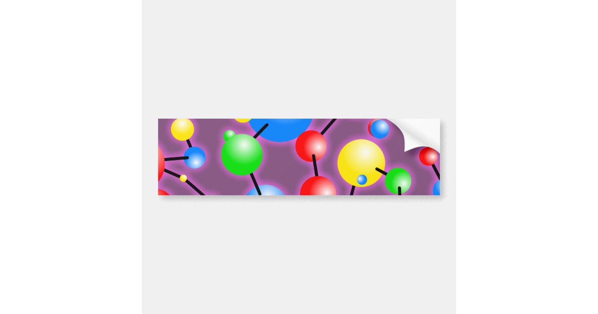 Molecule Wallpaper Bumper Sticker | Zazzle